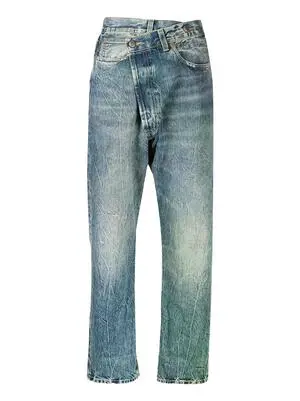 R13 Crossover High-rise Jeans - Blue