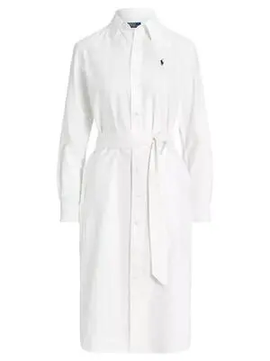 Polo Ralph Lauren Polo Pony-embroidered Shirtdress - White