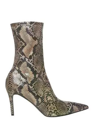Stella McCartney Stella Iconic Python-print Boots - Brown