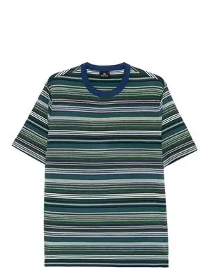 Paul Smith Striped Cotton T-shirt - Green