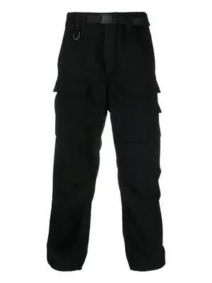 Y3 Cropped Cargo Trousers - Black
