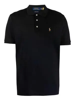 Polo Ralph Lauren Embroidered Jersey Polo Shirt - Black
