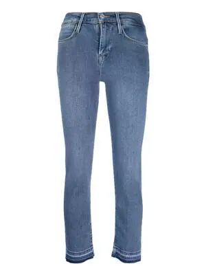 FRAME Denim Cotton Trousers - Blue