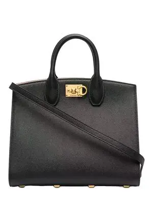 FERRAGAMO Small Studio Box Bag - Black