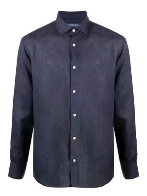 Frescobol Carioca Classic Linen Shirt - Blue