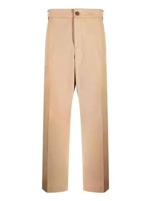 Maison Kitsuné Straight-leg Tailored Trousers - Brown