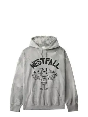 WESTFALL Hooded Cotton-blend Sweatshirt - Grey