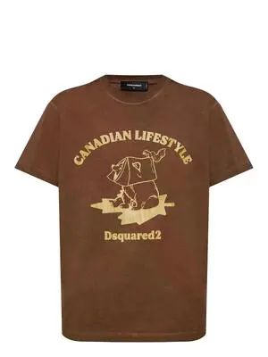 Dsquared2 Cotton T-shirt - Brown