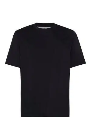 Brunello Cucinelli Crew-neck Cotton Jersey T-shirt - Blue