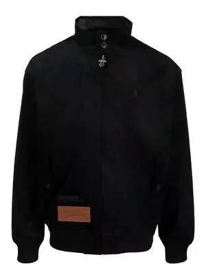 AAPE BY *A BATHING APE Logo-patch Cotton Bomber Jacket - Black
