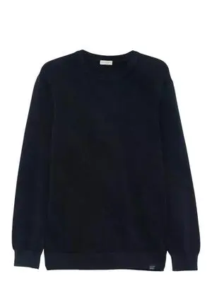 Paul & Shark Garment-dyed Cotton Crewneck Sweater - Blue