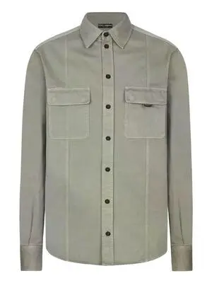 Dolce & Gabbana Seam-detail Shirt - Grey