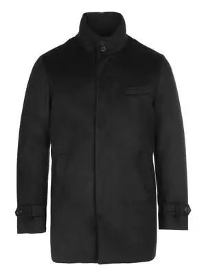 NORWEGIAN WOOL Down-filled Car Coat - Black