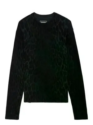 ZADIG&VOLTAIRE Pravis Leopard-Print Cashmere Jumper