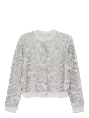 JNBY Rounded-collar Cardigan - Grey