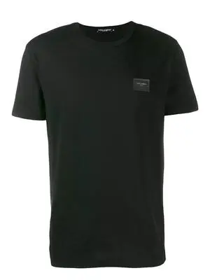 Dolce & Gabbana Logo-tag Cotton T-shirt - Black