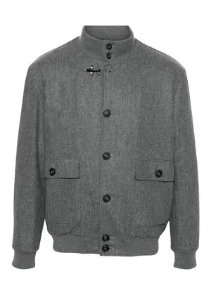 FAY Wool Bomber Jacket - Grey