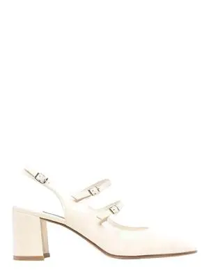 CAREL Banana 70MM Slingback Mary Janes Neutrals