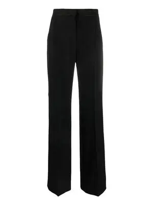 Alberta Ferretti Tailored-cut Wide-leg Trousers - Black