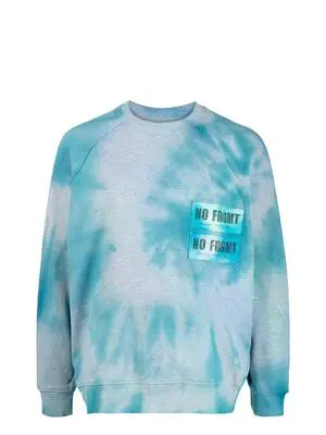 STAIN SHADE X Hiroshi Fujiwara Tie-dye Effect Sweatshirt - Blue