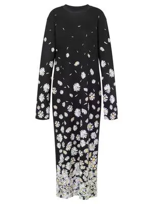 Moschino Floral-print Maxi Dress - Black