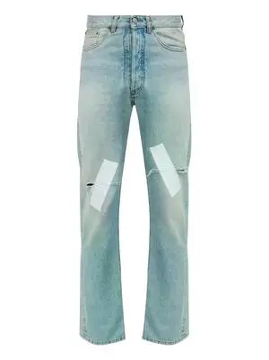 MAISON MARGIELA Distressed Straight Jeans - Blue