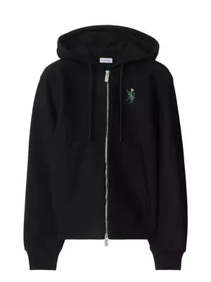 Burberry Thistle Logo Hoodie - Black