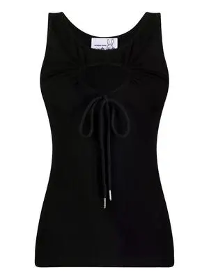 Natasha Zinko Heart Cut-out Sleeveless Tank Top - Black