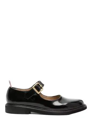 Thom Browne Patent-leather Ballerina Shoes - Black
