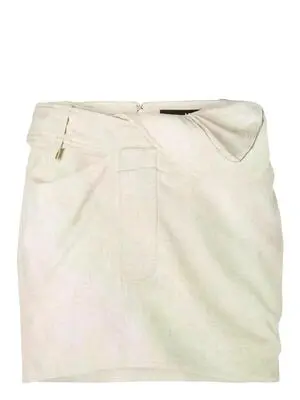 Jacquemus Bahia Twist-detail Miniskirt - Neutrals