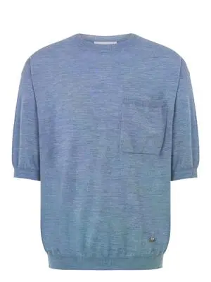 Moschino Fine-knit T-shirt - Blue