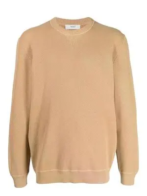 Pringle Of Scotland Round Neck Cotton Jumper - Brown