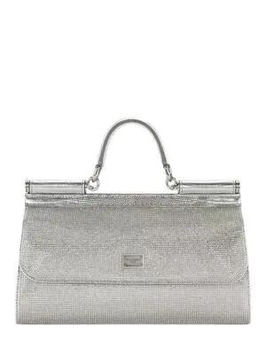 Dolce & Gabbana Small Sicily Top-handle Bag - Silver