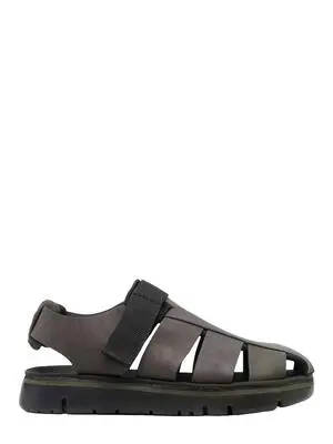 Camper Leather Sandals With Chunky Sole - Brown