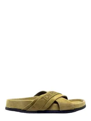 TOM FORD Crossover-Strap Sandals Neutrals