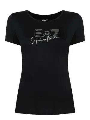 EA7 Logo-print T-shirt - Black