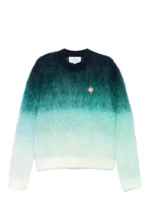 Casablanca Gradient Knit Sweater - Blue