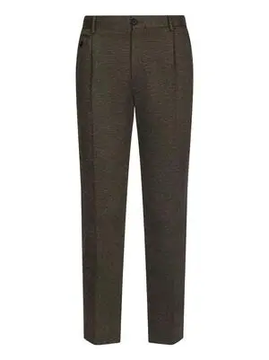 Dolce & Gabbana Pressed-crease Tailored Trousers - Grey