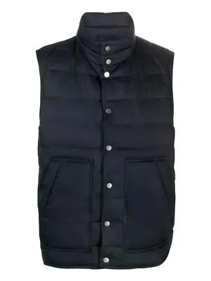 Kiton Padded Gilet - Blue