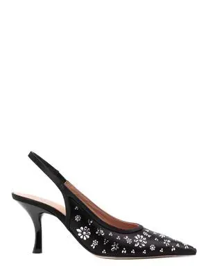 MALONE SOULIERS Cameron 70mm Slingback Pumps - Black