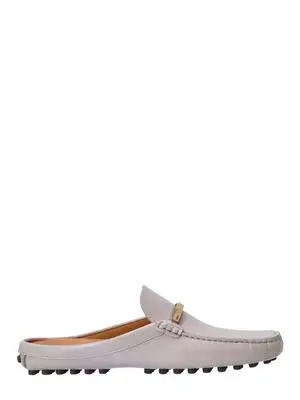 TOD'S Logo-debossed Mules - Grey
