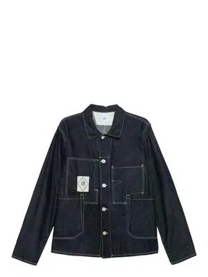 C.P. COMPANY Logo-patch Denim Jacket - Blue