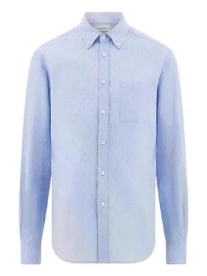 FERRAGAMO Jacquard Button-down Jacket - Blue