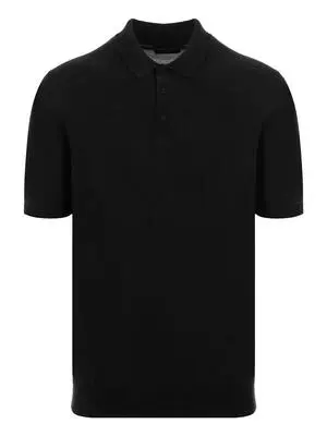 ROBERTO COLLINA Cotton Polo Shirt - Black