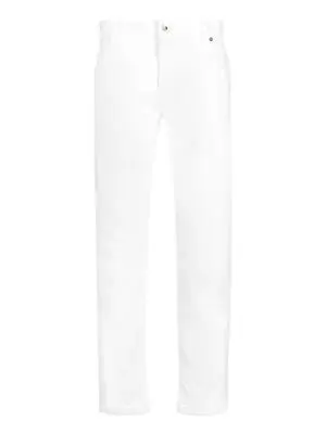 Eleventy Low-rise Tapered Jeans - White