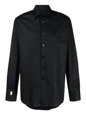 BILLIONAIRE Logo-embroidered Poplin Shirt