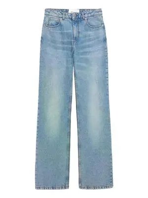 AMI Paris Cotton Large Fit Jeans - Blue