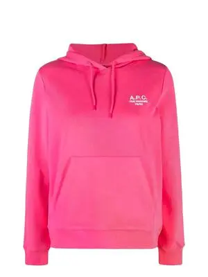 A.p.c. Manuela Drawstring Hoodie - Pink