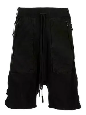 Boris Bidjan Saberi Drop-crotch Cargo Shorts - Black