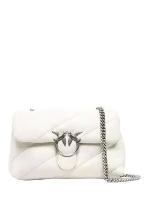 Pinko Medium Classic Love Puff Crossbody Bag - White